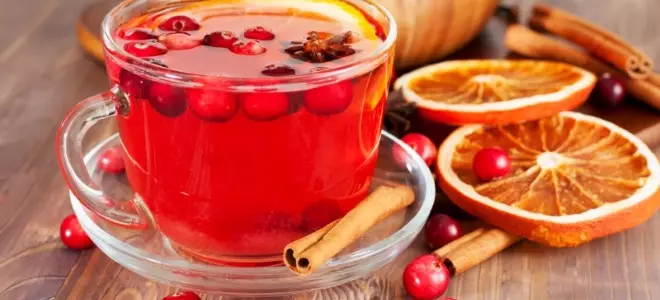 Compote from dried fruits and cranberries