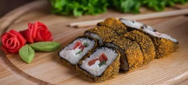 Лазиз Sushi - Резортҳои биринҷ, чошнӣ, Autocado, мурғ ва бодиринг 7347_7