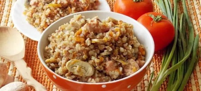 Bubur dalam periuk yang perlahan - bagaimana untuk memasak bulgur, artek, manna, kacang, jagung, labu dan bubur lental 7412_6