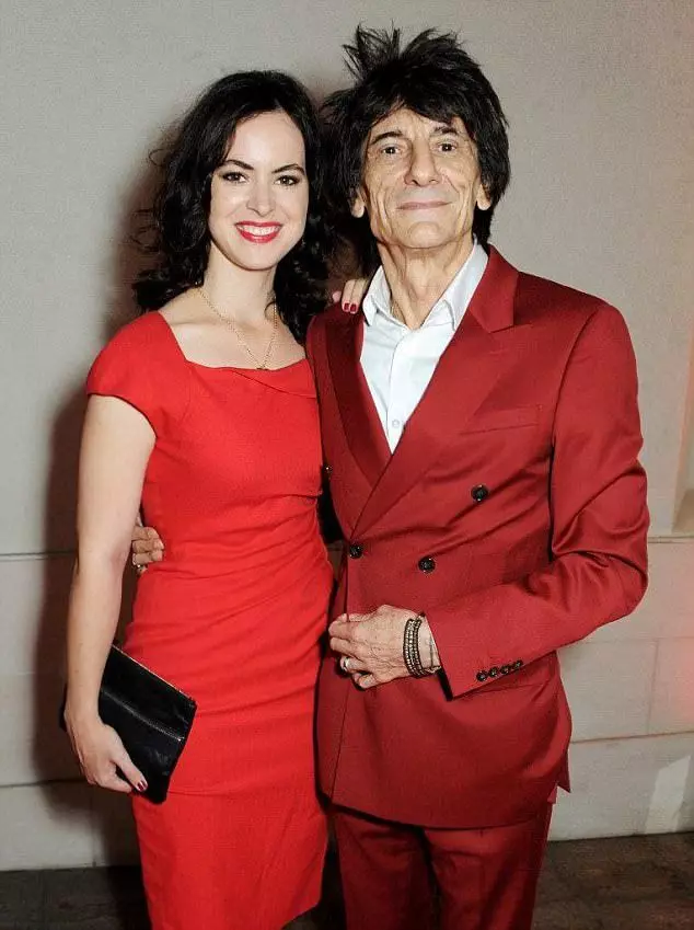 Ronnie Wood at ang kanyang asawa Sally Hamfries