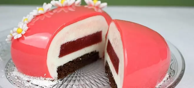 Mousse Cake bi Recipe Icing Mirror