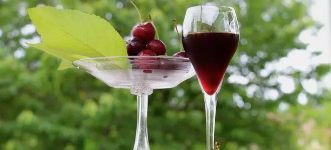 Wine daga cherries tare da kasusuwa - girke-girke tare da yisti, vodka, ba tare da sukari da ruwa ba 7620_11