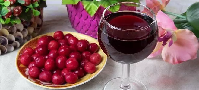 Wine daga cherries tare da kasusuwa - girke-girke tare da yisti, vodka, ba tare da sukari da ruwa ba 7620_3
