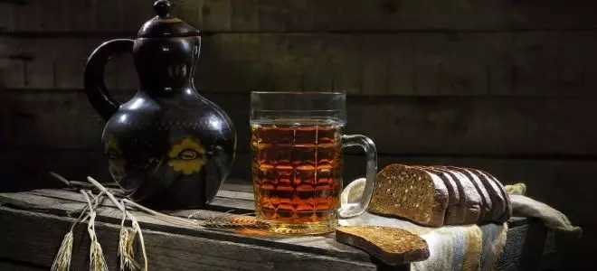 Kvass từ bánh mì tại nhà - Bí quyết được chiên, uống với men, mạch nha và nho khô 7621_7