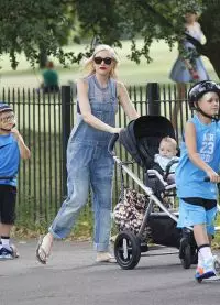 Gwen introduced the future husband with her three sons