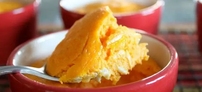 I-carrot souffle nge-cottage cheese