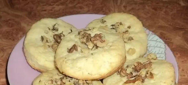 Mga cookies cheese cheese - mga resipe nga adunay mga chips sa lubi, mansanas ug saging 7953_14