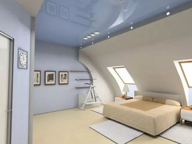 Arrangement of attic in the house - how to arrange under the nursery, bedroom 8147_10