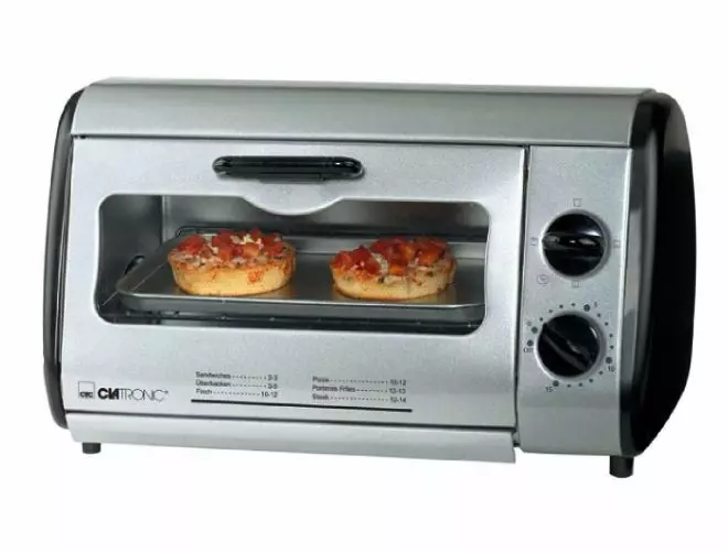 Mini oven - jenis aya pakakas, tips on milih nu pangalusna rating model 8702_2
