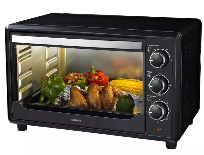 Mini-oven - bestaande soorten apparatuur, tips over het kiezen van de beste modellen waardering 8702_5